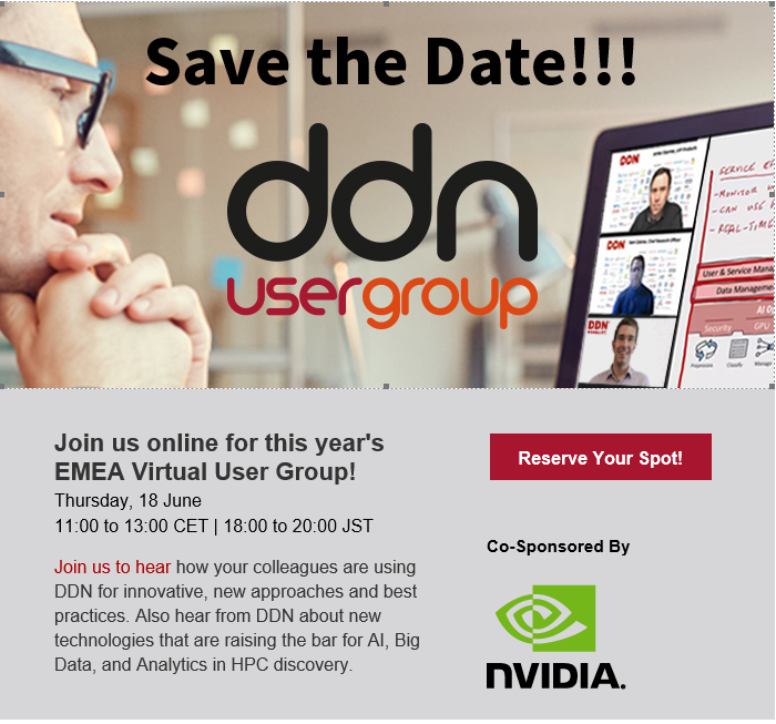 2020 DDN EMEA VIRTUAL USER GROUP – The Linux Cluster