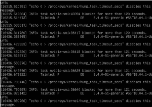 Having kernel hung_task_timeout_secs Issues – The Linux Cluster